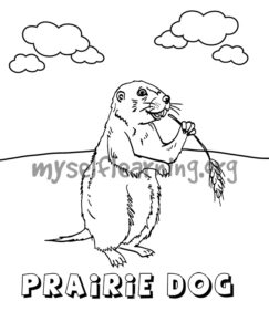 Prairie Dog Coloring Sheet | Instant Download - MySelfLearning.org